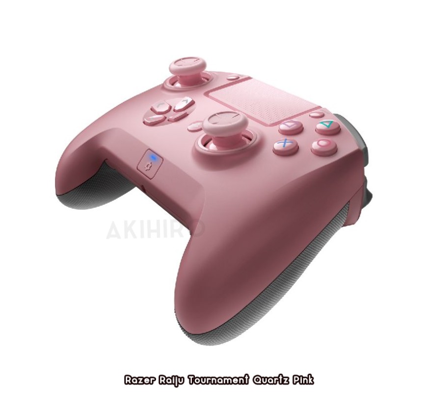RAZER RAIJU TOURNAMENT (จอยคอนโทรลเลอร์ PS4) QUARTZ PINK 1Y.
