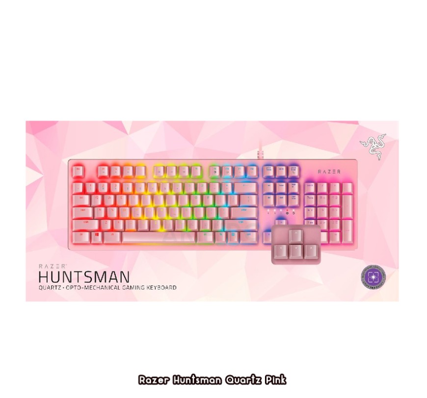RAZER HUNTSMAN (KEYBOARD) QUARTZ PINK 2 Y.