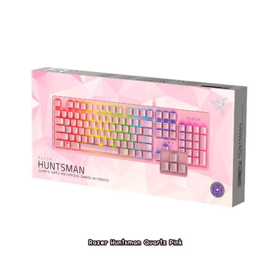 RAZER HUNTSMAN (KEYBOARD) QUARTZ PINK 2 Y.
